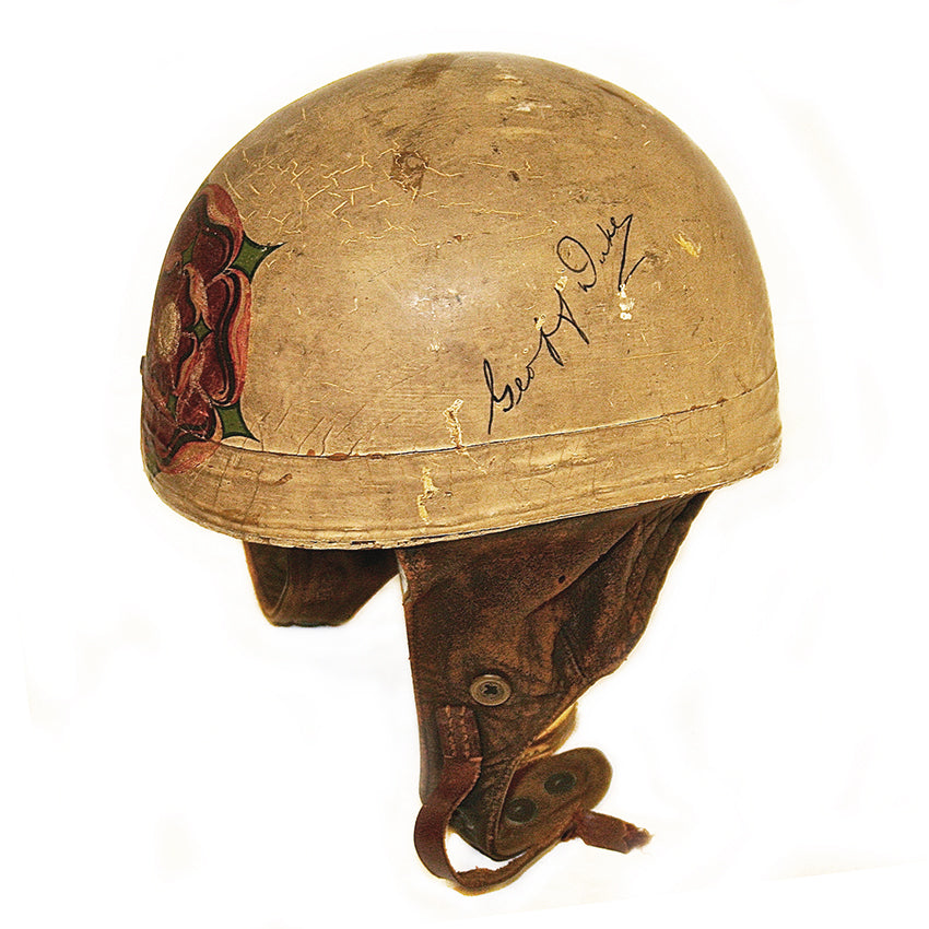 1953-55 Geoff Duke, race used signed helmet