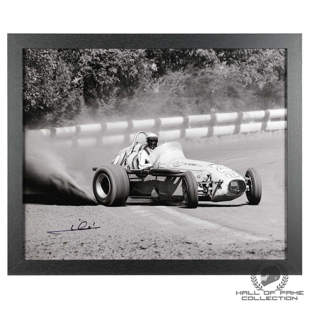 1969 Mario Andretti Signed Sacramento Dirt Champ Car 16x20" Limited Ed