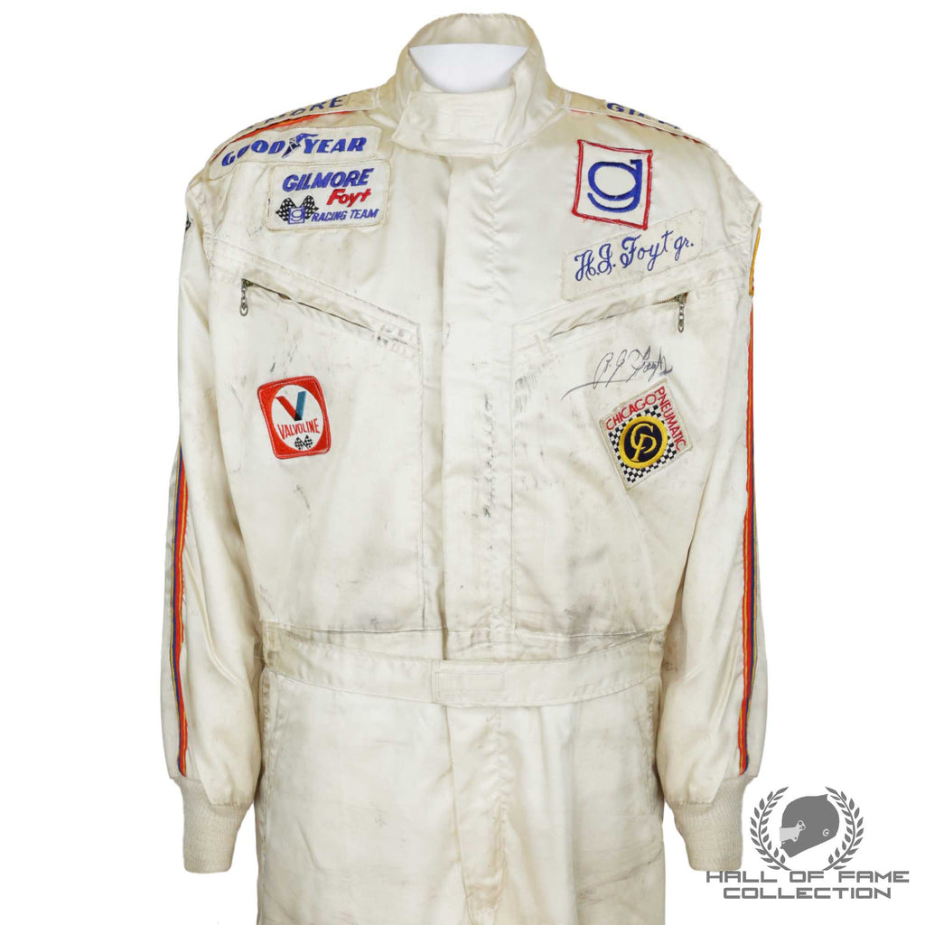 1976 AJ Foyt Used Signed Gilmore Racing IndyCar Suit
