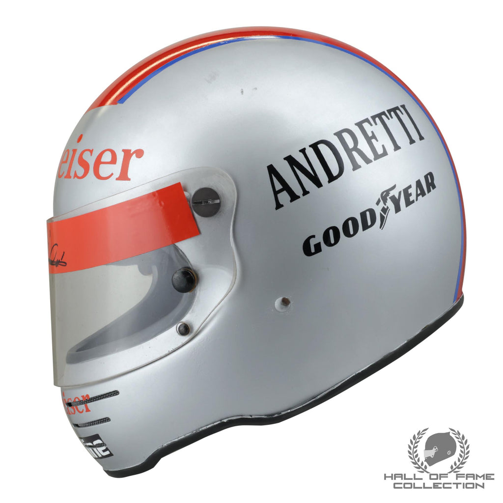 1984 Mario Andretti Signed Budweiser Newman Haas IndyCar Replica Helme