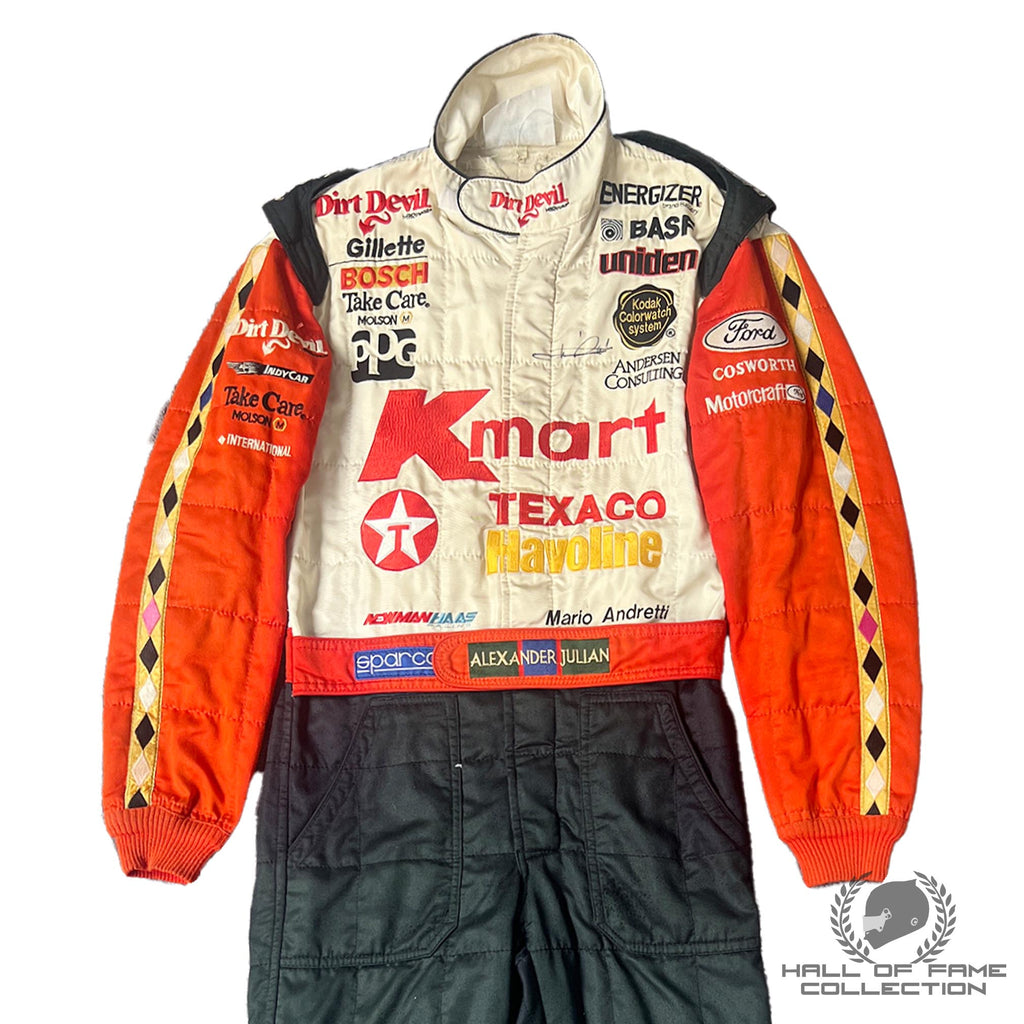 1993 Mario Andretti Signed Race Used Newman-Haas Racing IndyCar Suit