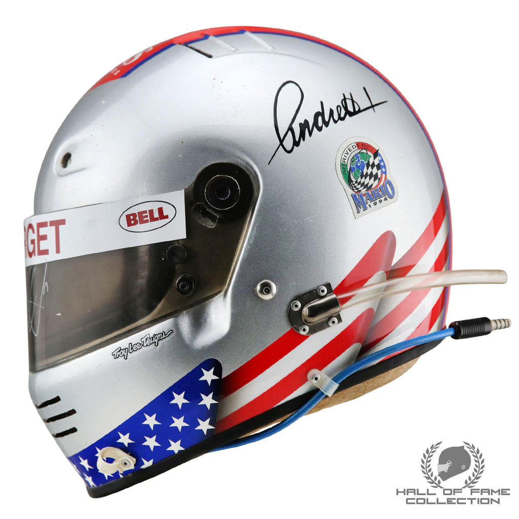 1994 Michael Andretti Signed Race Used Chip Ganassi IndyCar Helmet
