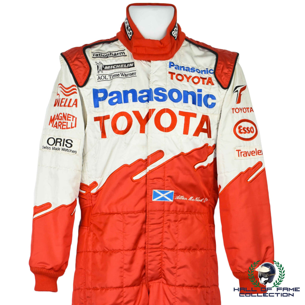 2002 Alan McNish Race Used Toyota Formula 1 Suit