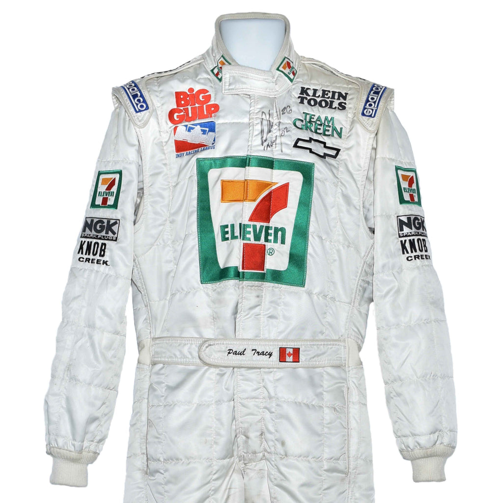 2002 Paul Tracy Signed Indy 500 Used Team Green IndyCar Suit