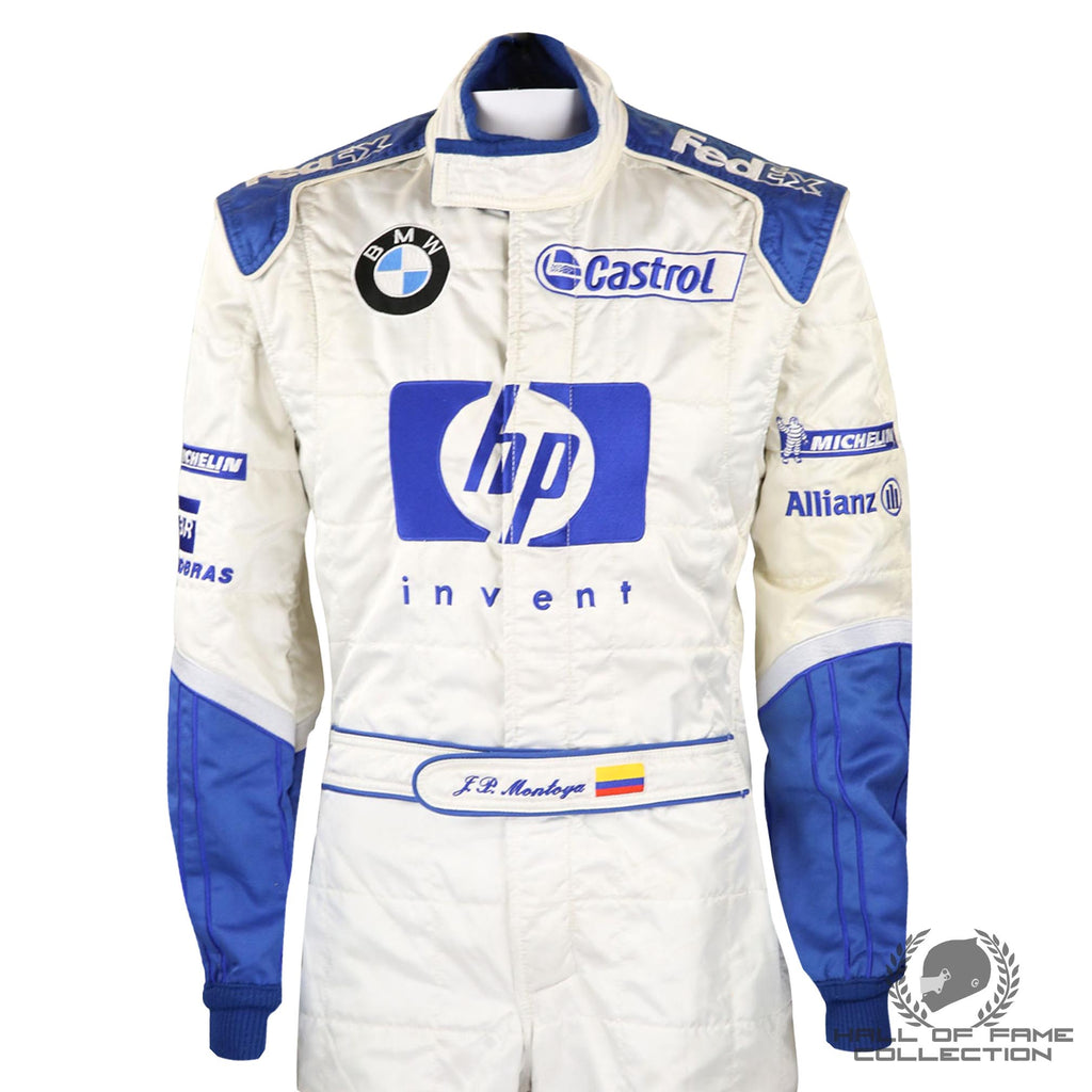 2003 Juan Pablo Montoya Signed Race Used BMW Williams F1 Suit