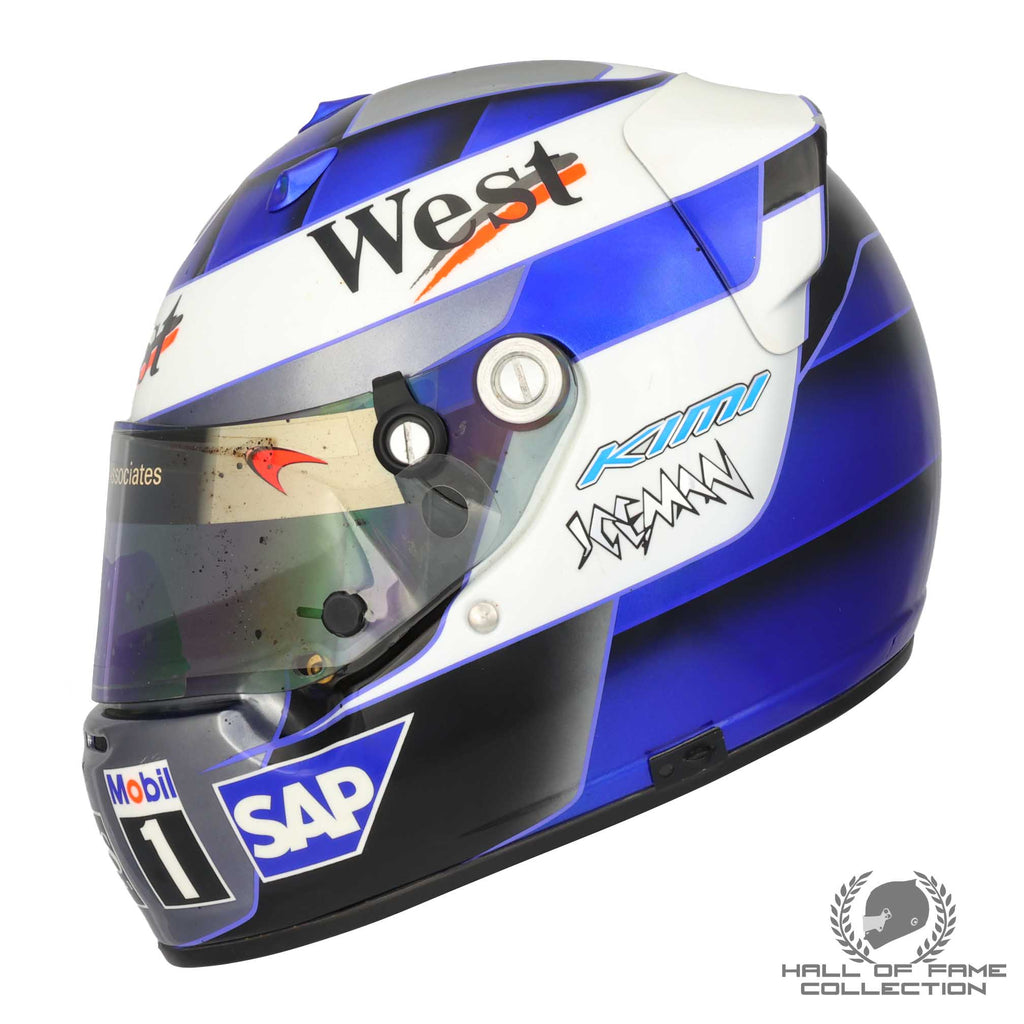 2002 Kimi Raikkonen Signed Used McLaren F1 Helmet
