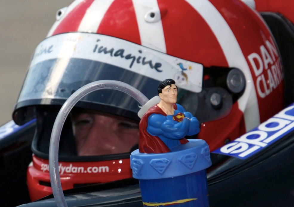 2007 Dan Clarke Signed Race Used Minardi Team USA IndyCar Visor