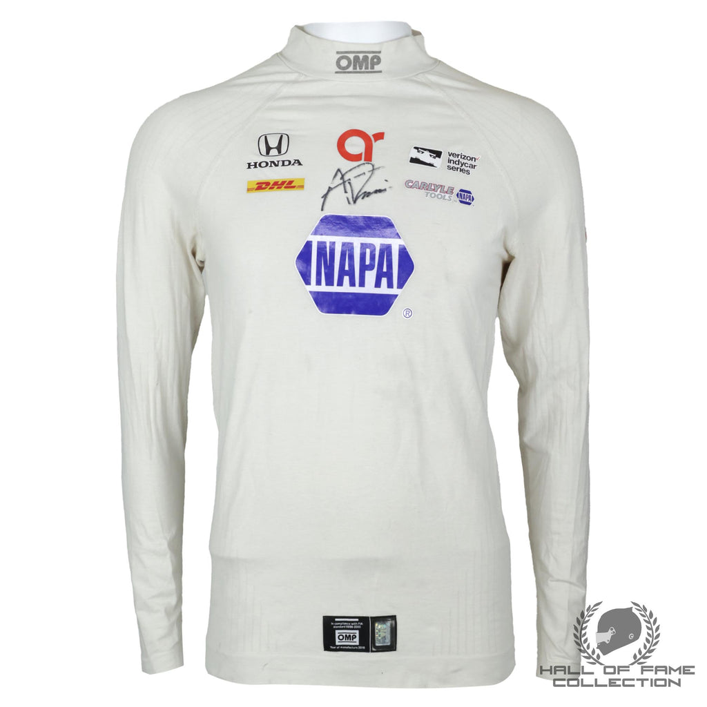 2018 Alexander Rossi Signed Andretti Autosport Race Worn IndyCar Nomex