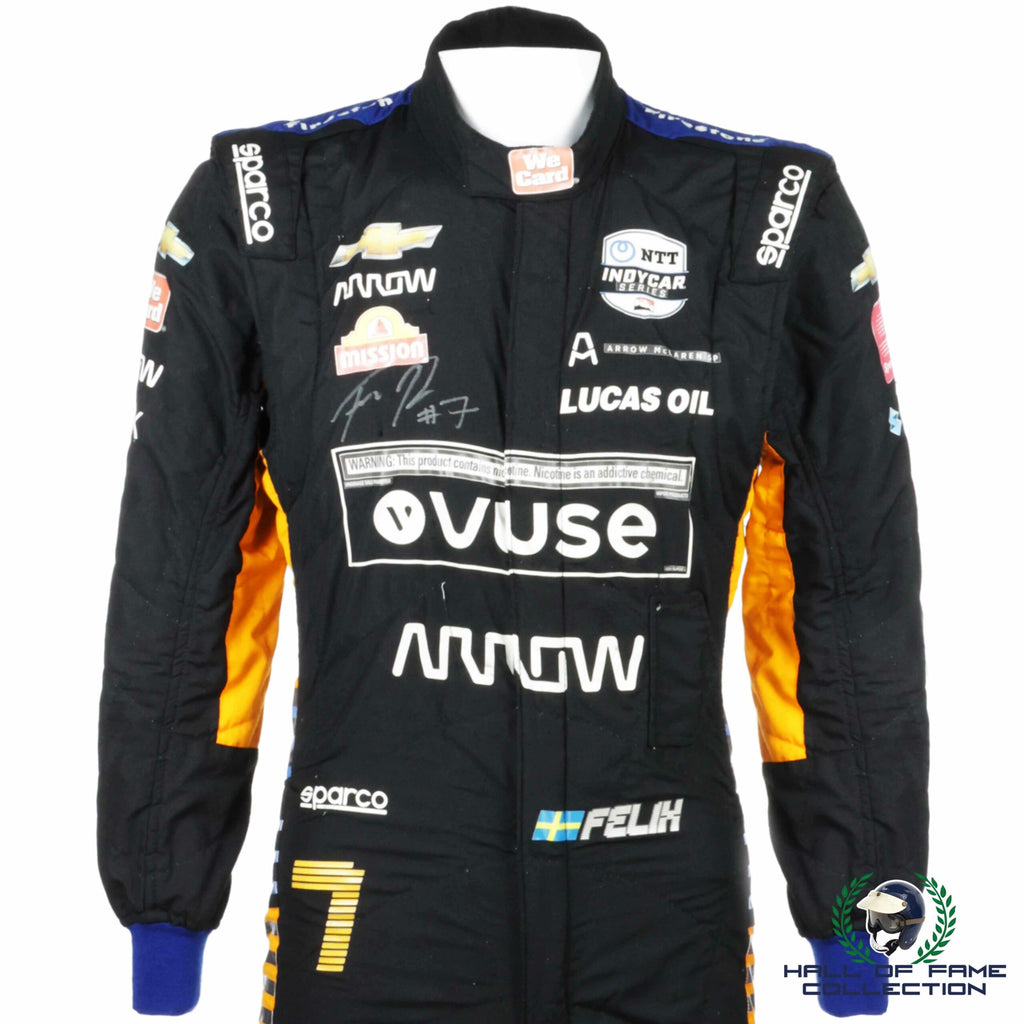 2021 Felix Rosenqvist Signed Race Used Arrow McLaren SP IndyCar Suit
