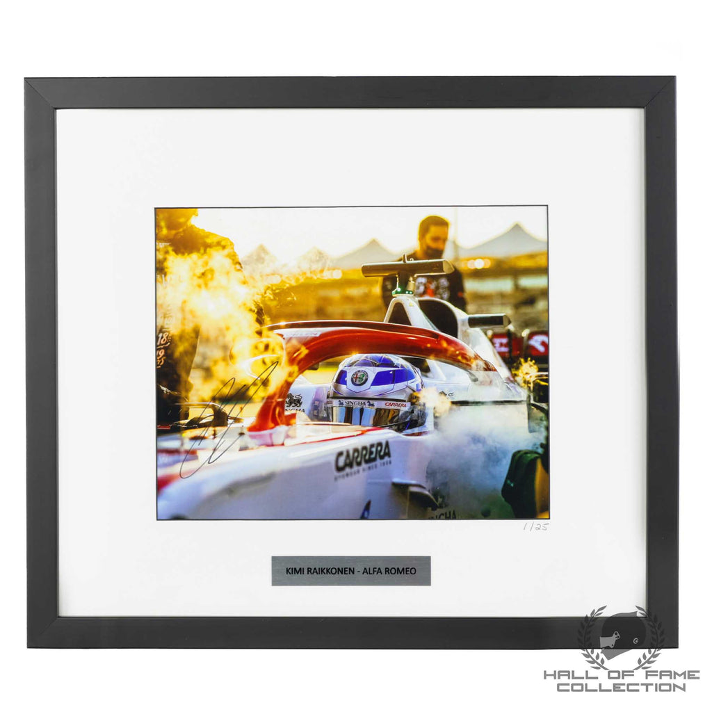 2021 Kimi Räikkönen Signed Alfa Romeo Limited Edition /25 Framed F1 Ph