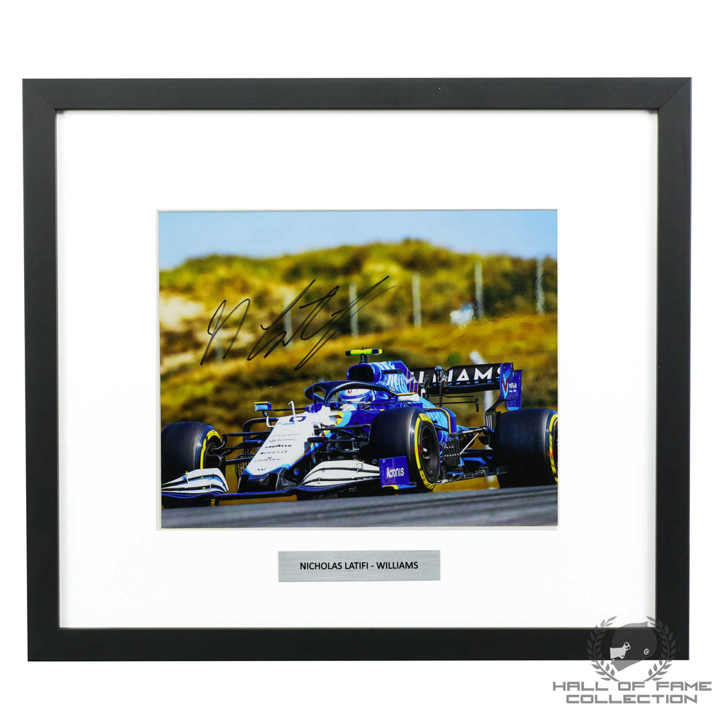 2021 Nicholas Latifi Signed Williams Limited Edition /25 Framed F1 Pho