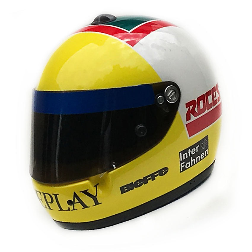 1996 Luca Badoer, race used Forti Corse Helmet