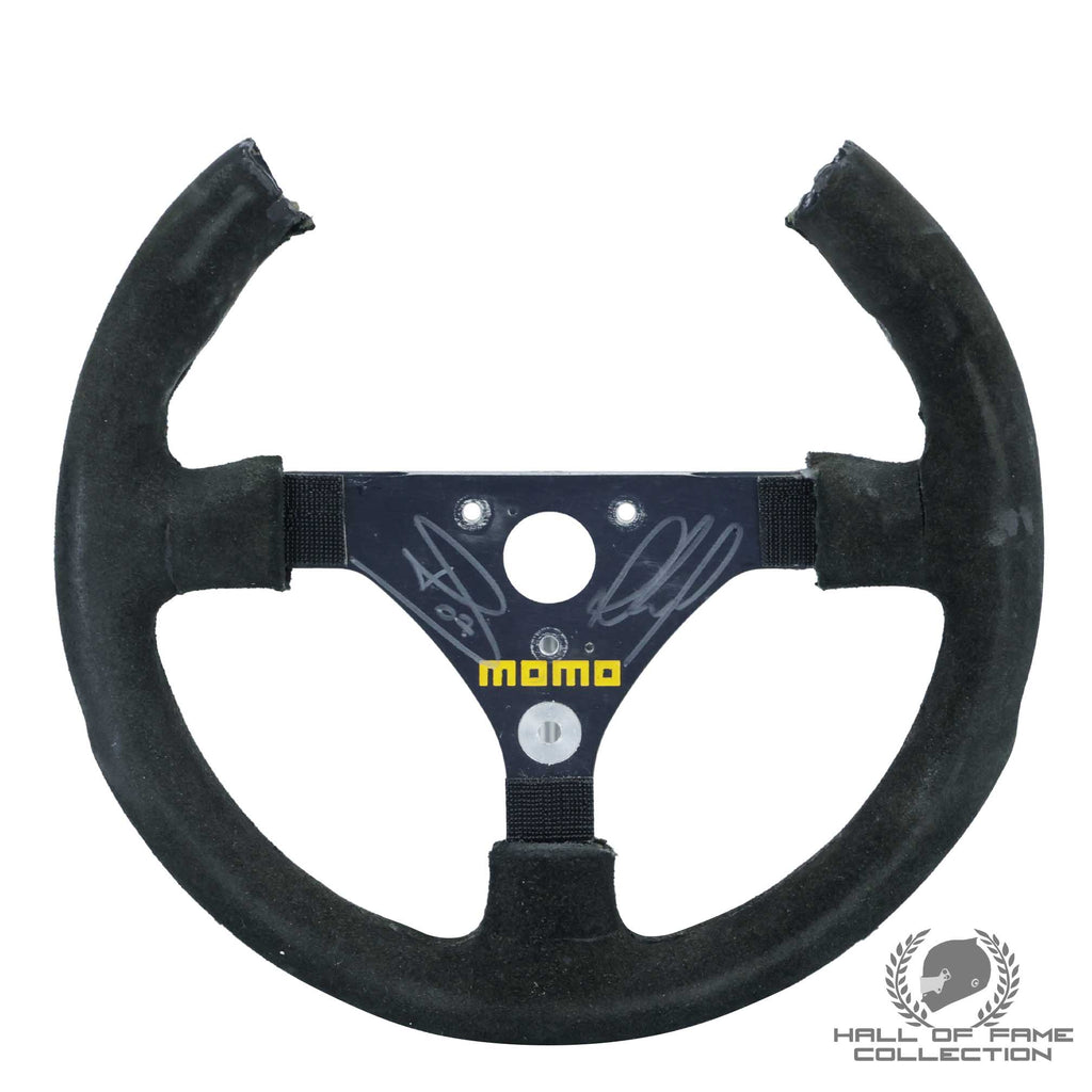 Paul Tracy / Sebastien Bourdais Signed IndyCar Steering Wheel