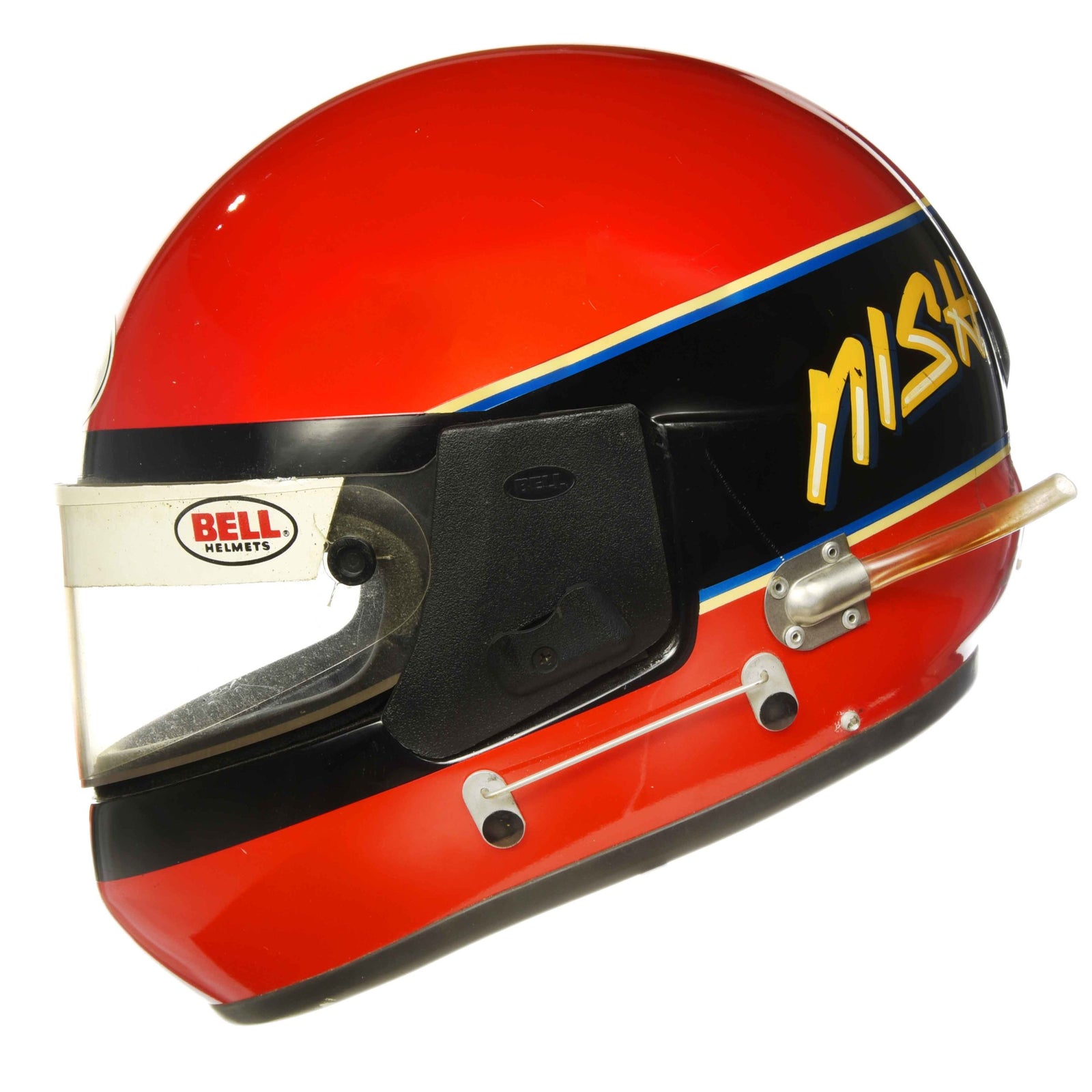 1985 Mike Nish Race Worn Rare Bell Indy 500 / IndyCar Helmet